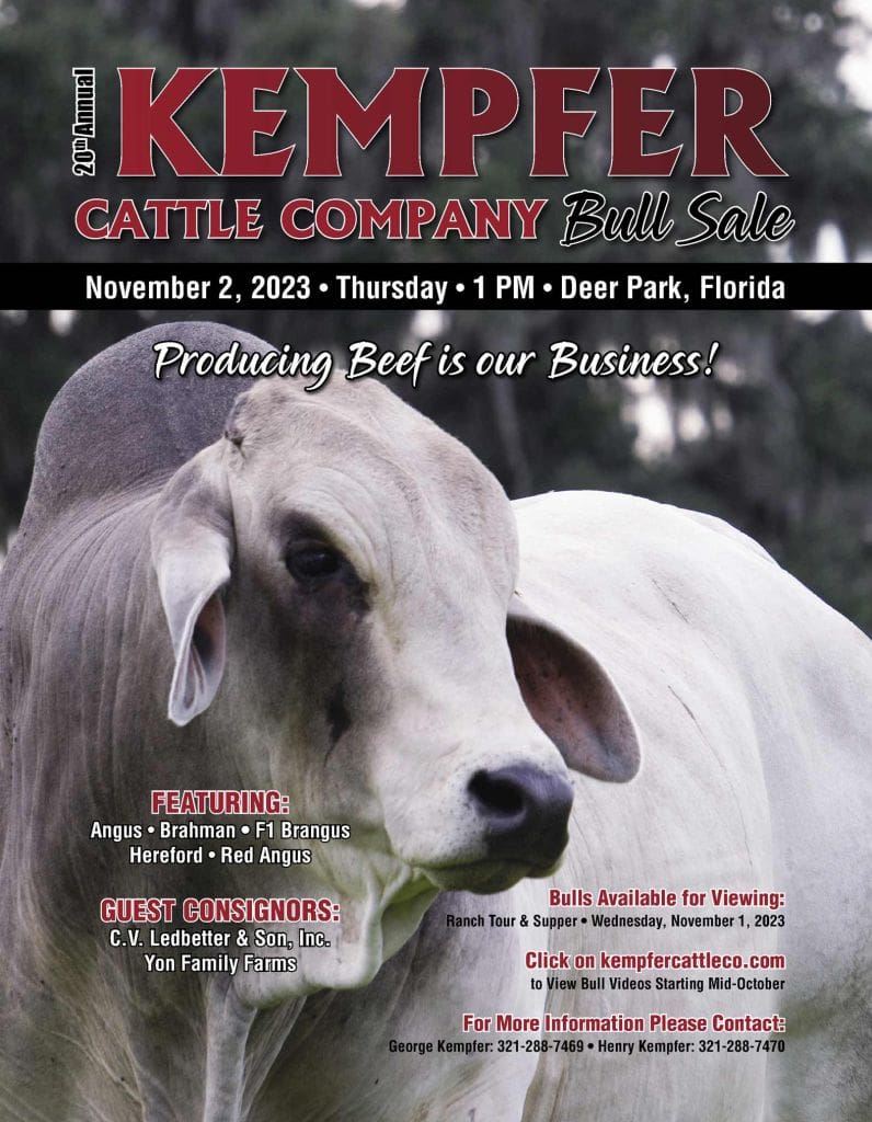 20th Annual Kempfer Cattle Company Multi-Breed Bull Sale - Brahman Event